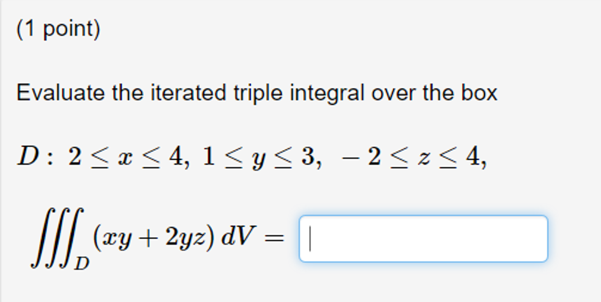 Solved Evaluate the iterated triple integral over the box | Chegg.com