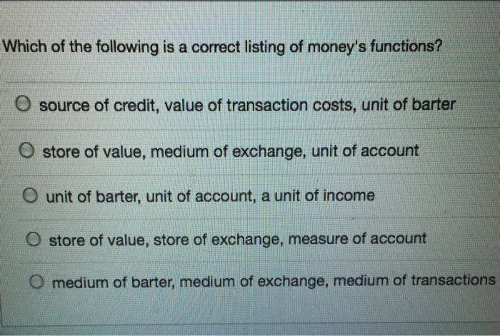 Solved Which of the following is a correct listing of | Chegg.com