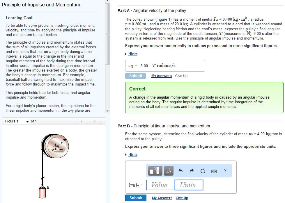 Solved Principle of Impulse and Momentum Part A Angular | Chegg.com