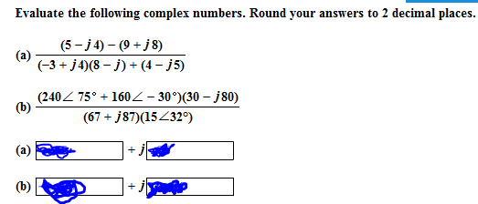 Solved Evaluate the following complex numbers. Round your | Chegg.com