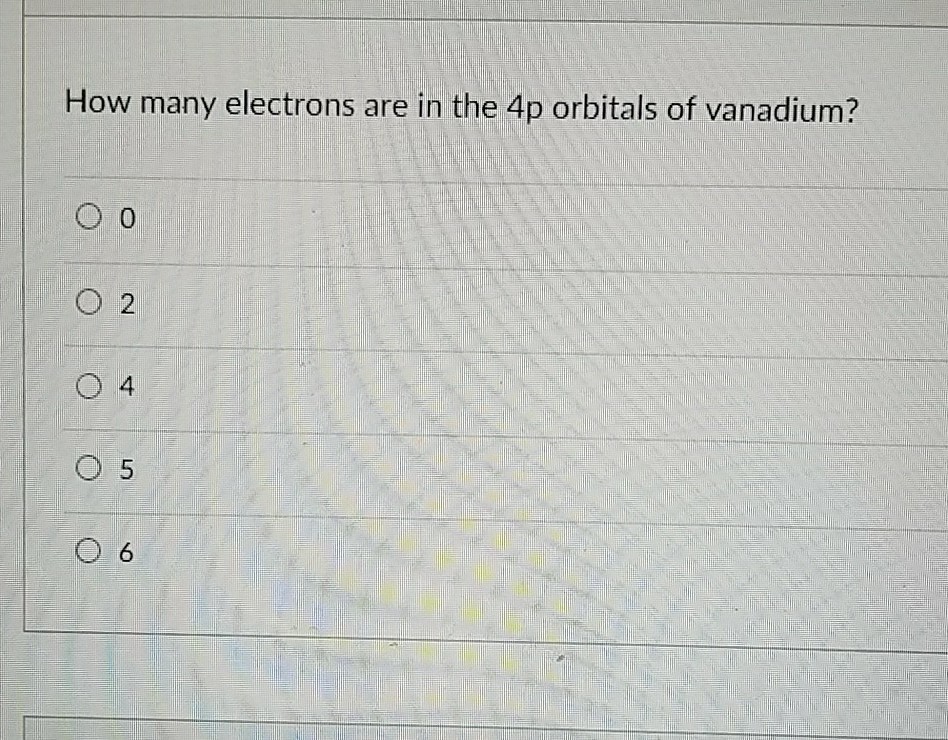 Solved How many electrons are in the 4p orbitals of | Chegg.com