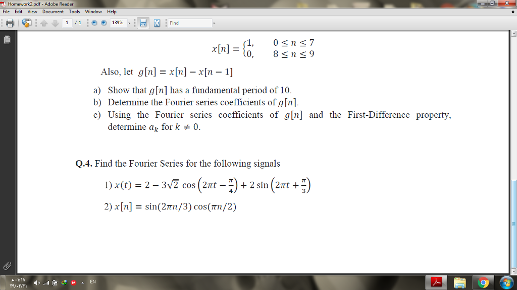 Solved Homework2.pdf-Adobe Reader File Edit View Document | Chegg.com