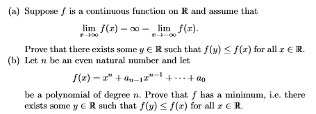 Solved (a) Suppose f is a continuous function on R and | Chegg.com