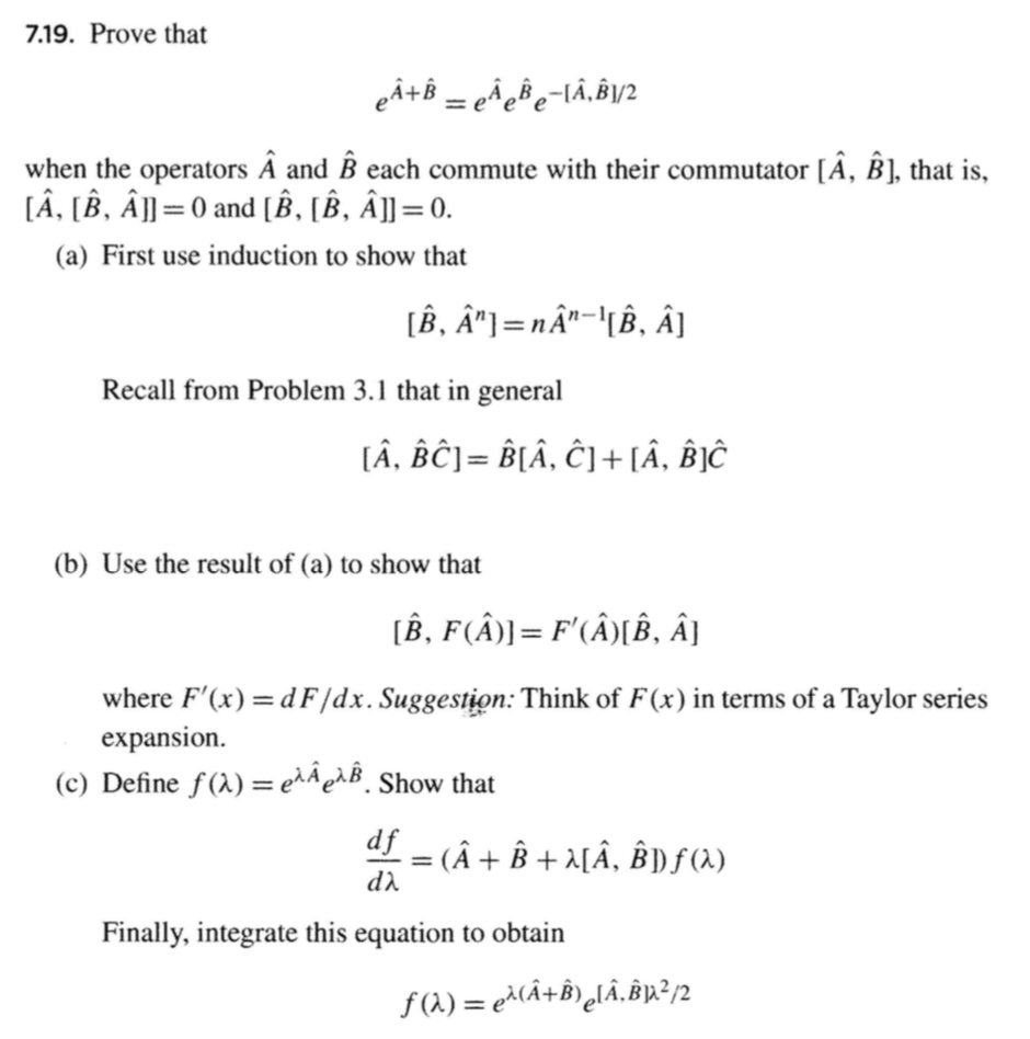 Solved 7.19. Prove that when the operators A and B each | Chegg.com