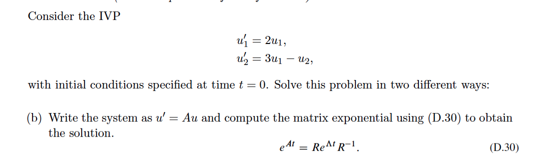 Solved Consider the IVP with initial conditions specified at | Chegg.com