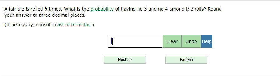 solved-a-fair-die-is-rolled-6-times-what-is-the-probability-chegg