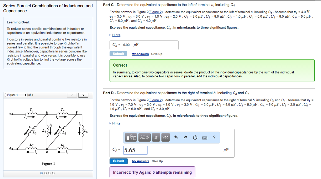 Solved Chapter 6 Homework Series-Parallel Combinations of | Chegg.com