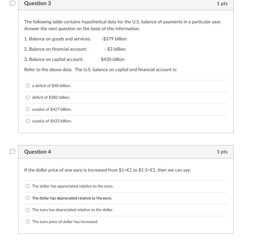 Solved Dquestion 3 1 Pts The Following Table Contains