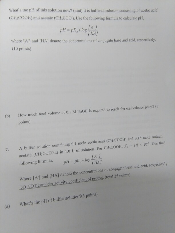 Solved If you add HCl, the concentrations of acetic acid and | Chegg.com