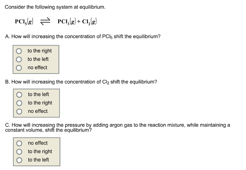Solved Consider the following system at equilibrium. | Chegg.com