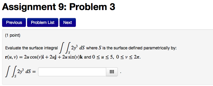 Solved Evaluate the surface integral integral integral 2y^3 | Chegg.com
