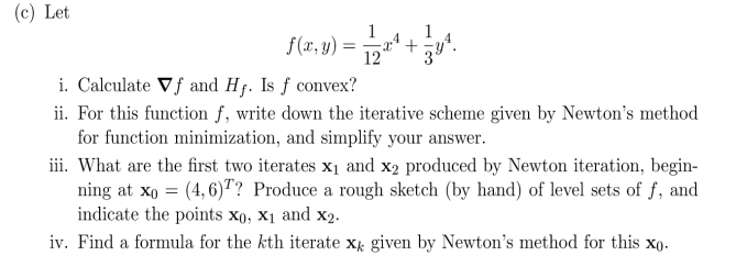 Solved 1. Application of Newton's method: (a) Let f : R2 → R | Chegg.com