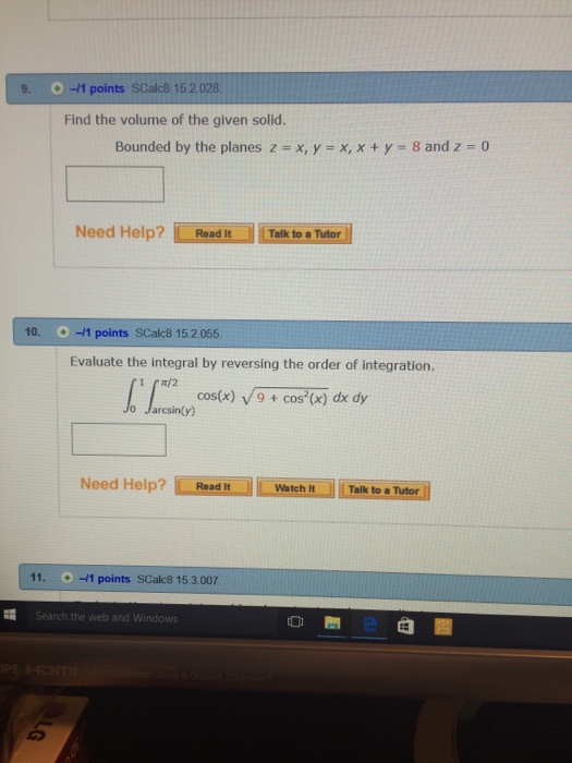 Solved Find the volume of the given solid. Bounded by the | Chegg.com