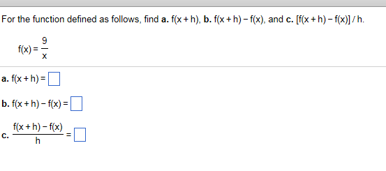 Solved For the function defined as follows, find a. f(x + | Chegg.com