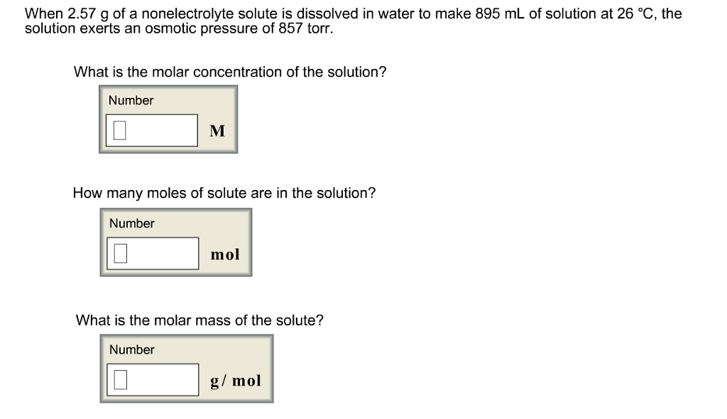 Solved When 2.57 g of a nonelectrolyte solute is dissolved | Chegg.com