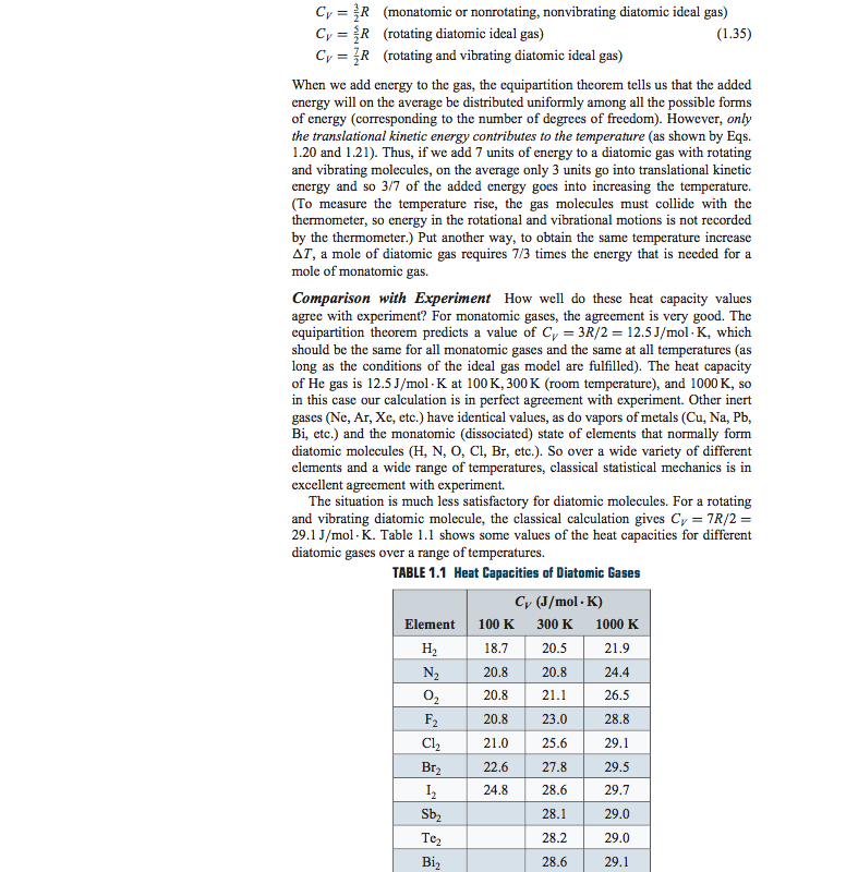 Solved In classical physics, the heat capacity (a.k.a. | Chegg.com