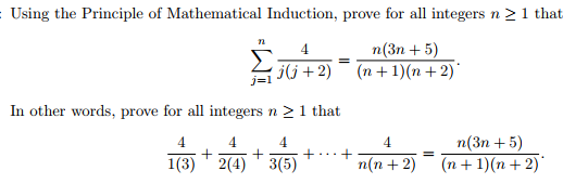 Solved Using the Principle of Mathematical Induction, prove | Chegg.com