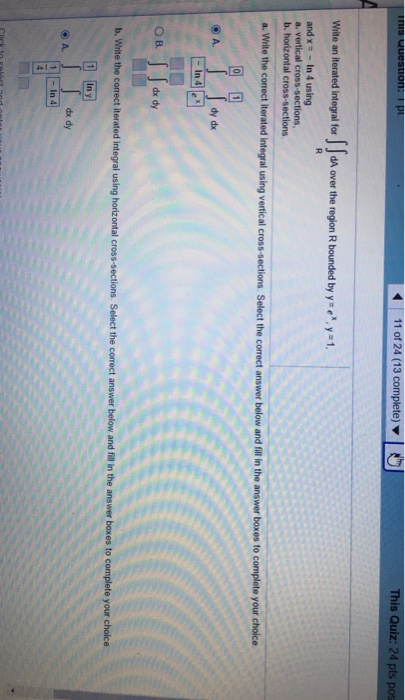 Solved Write an iterated integral for Double integral_R dA | Chegg.com