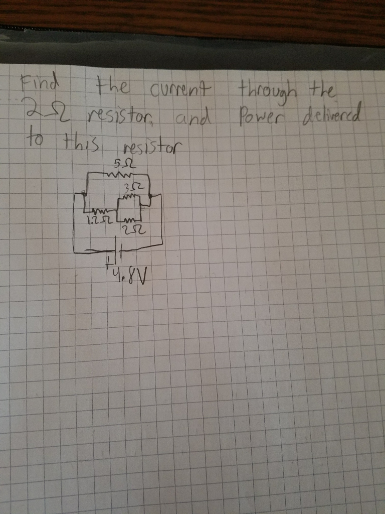 Solved Find the current through the 2 Ohm resistor, and | Chegg.com