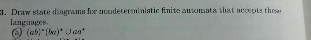 Solved Draw State Diagrams For Nondeterministic Finite