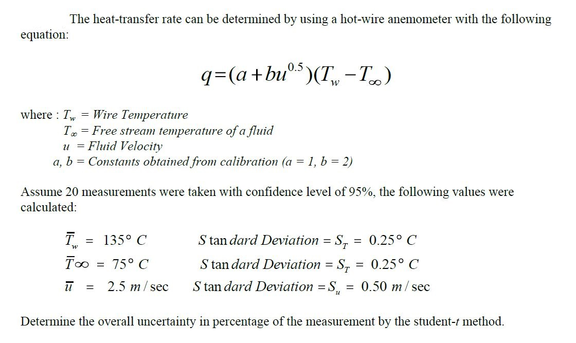 Solved The heat-transfer rate can be determined by using a | Chegg.com