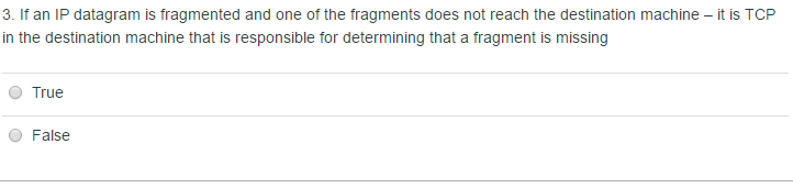 Solved If an IP datagram is fragmented and one of the | Chegg.com