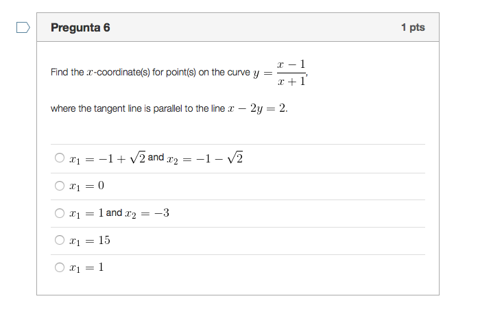 Solved Find the x-coordinate(s) for point(s) on the curve y | Chegg.com