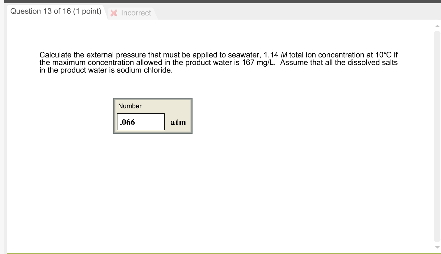 Solved Calculate the external pressure that must be applied | Chegg.com