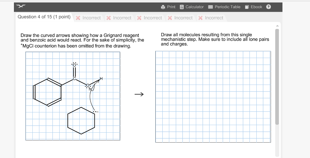 Solved Draw the curved arrows showing how a Grignard reagent | Chegg.com