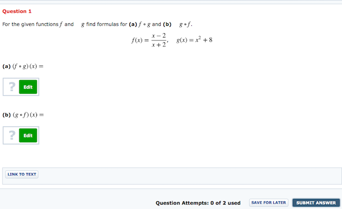 Solved For the function f (x) = : (a) Find the domain of f. | Chegg.com
