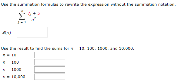Solved Use The Summation Formulas To Rewrite The Expression 7020