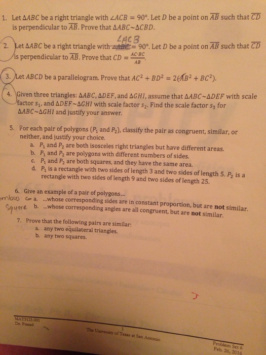 Solved Let Delta ABC be a right triangle with ACB = 90 | Chegg.com