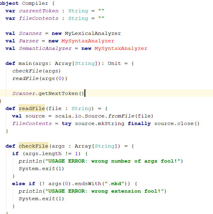 Solved bject Compiler var curren t Token String = "" var | Chegg.com
