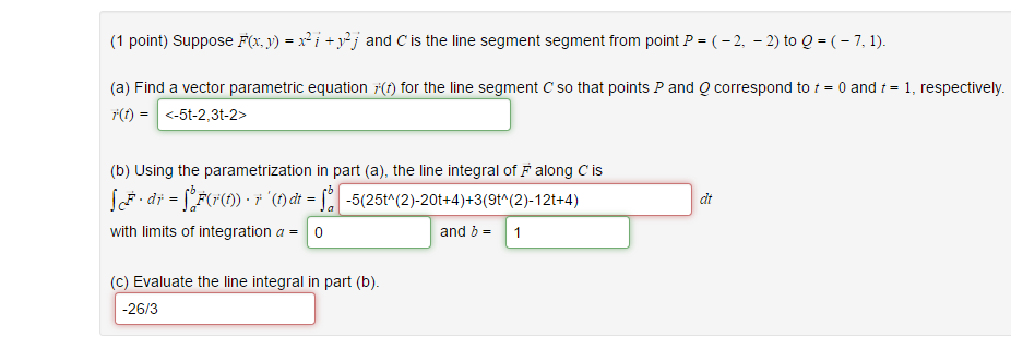 Solved suppose F(x,y)=x2i+y2j and C is the line segment from | Chegg.com