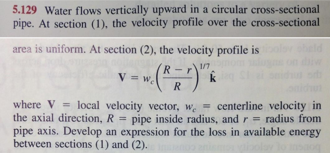 Water flows vertically upward in a circular | Chegg.com