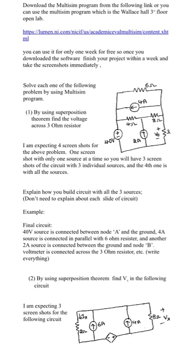 Solved Download the Multisim program from the following link | Chegg.com