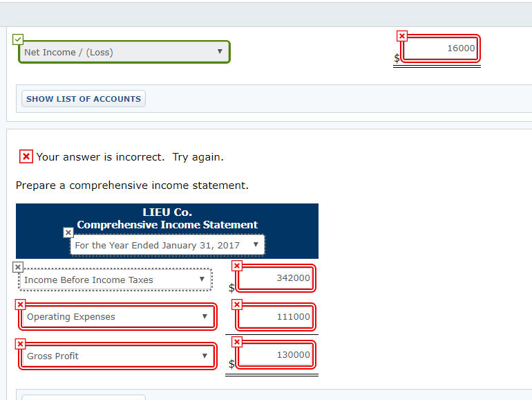 Solved Exercise 5-6 Presented below is information for Lieu | Chegg.com