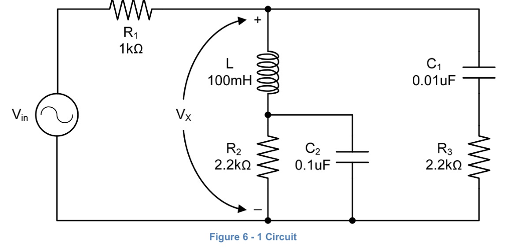Solved PREPARATION Consider the circuit in Figure 6-1 with | Chegg.com