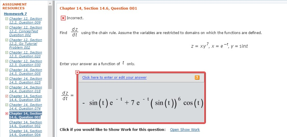 Solved ASSIGNMENT RESOURCES Homework 7 Chapter 12 section | Chegg.com