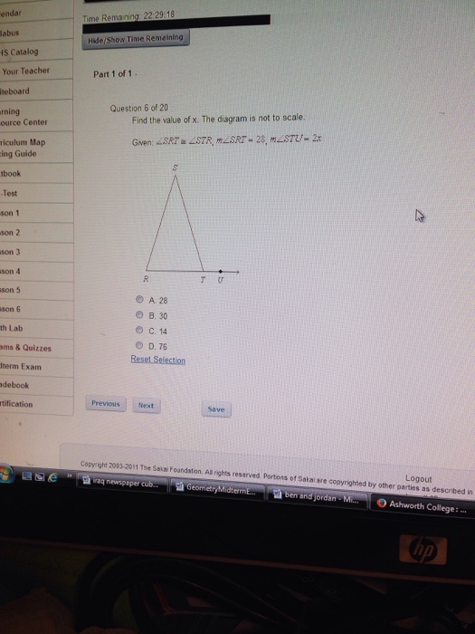 Solved Find the value of x. The diagram is not to scale. | Chegg.com