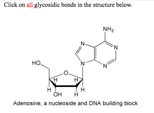 Solved Click on all glycosidic bonds in the structure below. | Chegg.com
