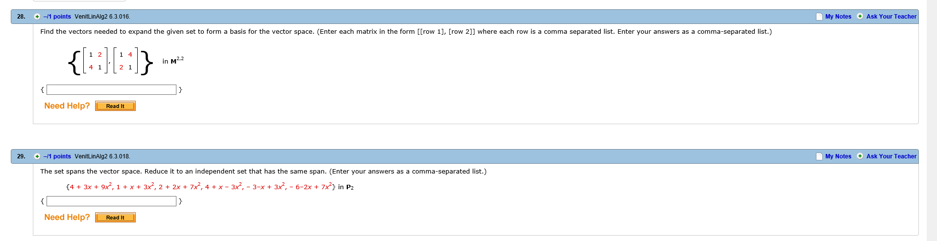 Solved 28. Find the vectors needed to expand the given set | Chegg.com