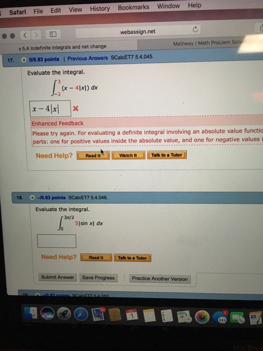 Solved Evaluate the integral. integral^3 _-2 (x - 4|x|) dx x | Chegg.com Solved Evaluate the integral. integral^3 _-2 (x - 4|x|) dx x | Chegg.com