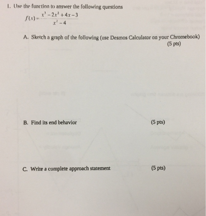 Solved Use the function to answer the following questions | Chegg.com