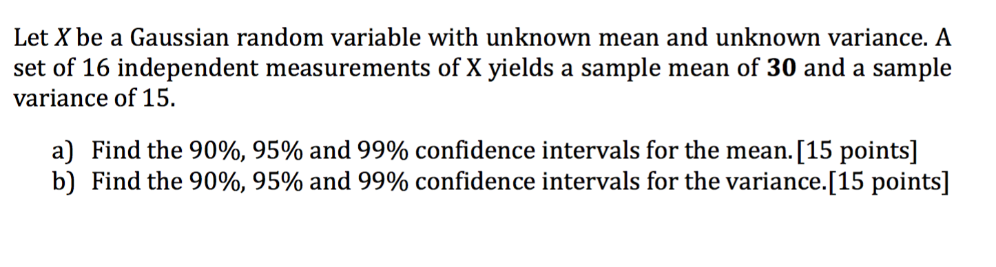 Solved Let X be a Gaussian random variable with unknown mean | Chegg.com