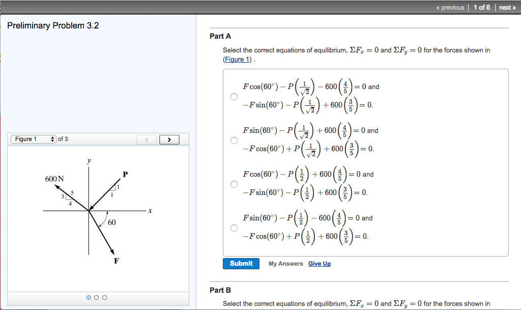 Solved « previous | 1 of 6 next » Preliminary Problem 3.2 | Chegg.com