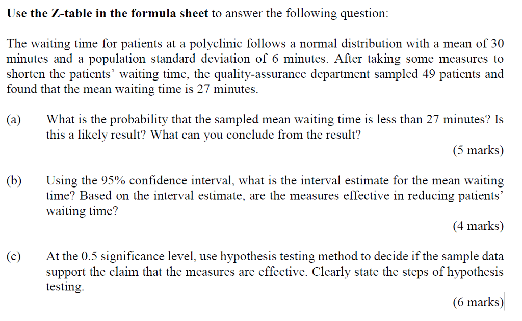 Solved Use the Z-table in the forla shee toanswer the | Chegg.com
