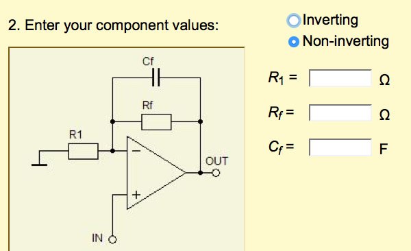 Solved Design a first-order low-pass op amp filter with | Chegg.com