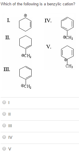 Solved Which of the following is a benzylic cation? | Chegg.com