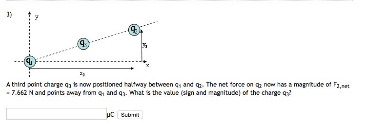 Solved A point charge q1 2.8 HC is located at the origin of | Chegg.com